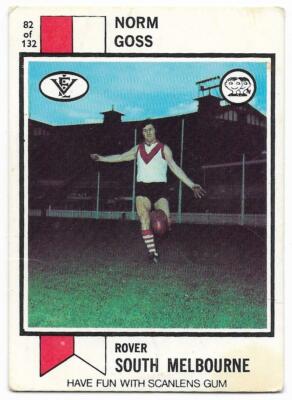 1974 Scanlens (82) Norm GOSS South Melbourne # | eBay Australia