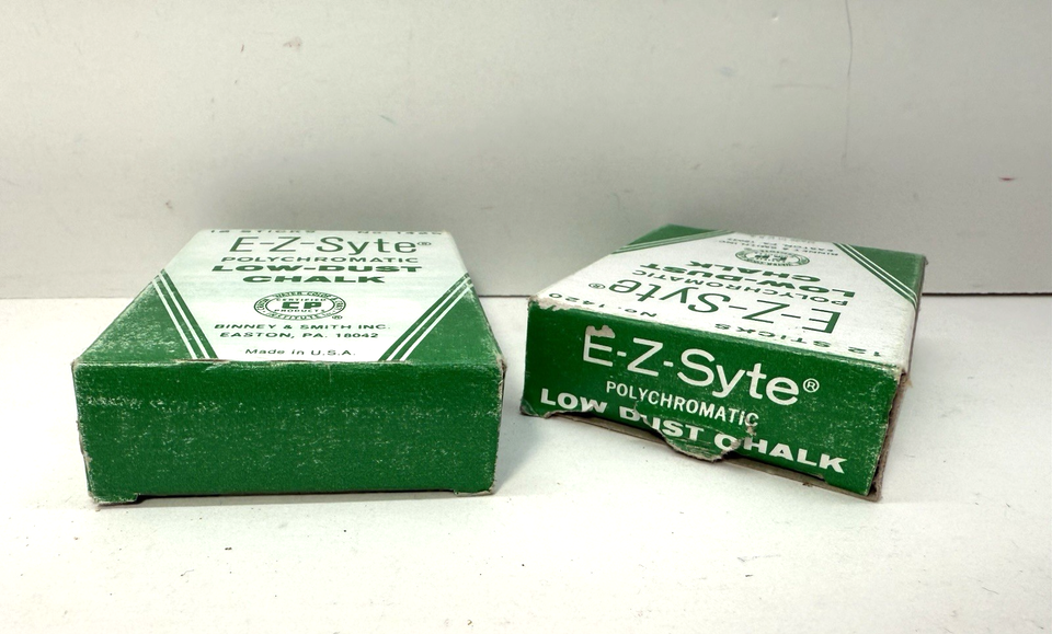 21 sticks of Vintage E-Z-Syte Polychromatic Dustless Chalk 1420 Binney ...