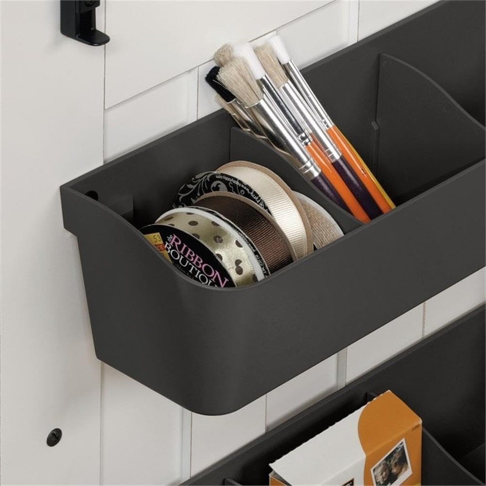 Folding Sewing Table & Craft Cart in Soft White - Ample Storage ...