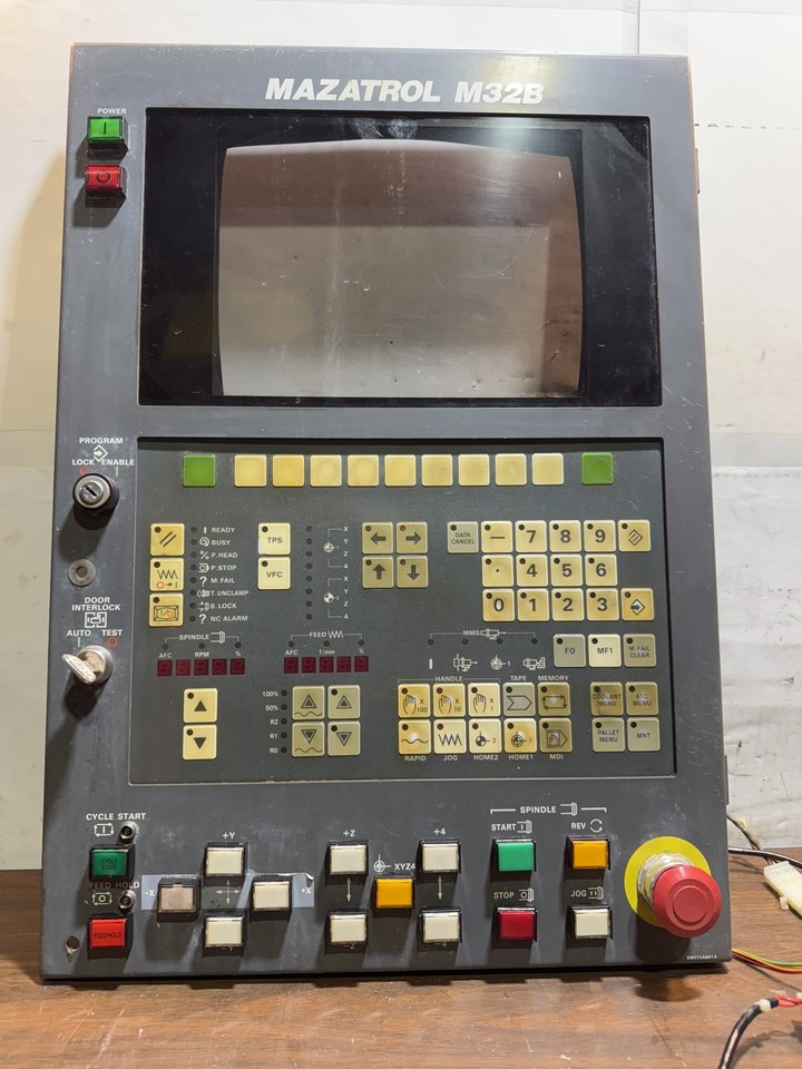 Mazatrol M32B CNC Control Panel YZC201B-3 w/CRT INV=32875 | eBay
