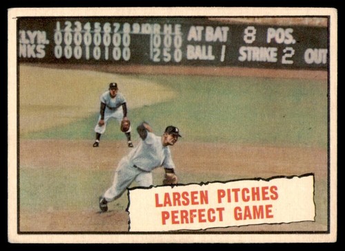 1961 Topps Don Larsen Perfect Game #402 EX-EXMINT | eBay