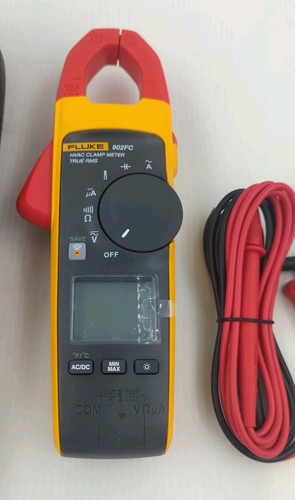 Fluke 902 FC True-RMS HVAC Clamp Meter AC Amp AC/DC Volt Contact ...