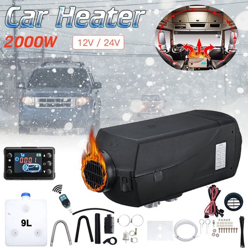 2000W 12V Auto Heater Compact Air Parking Heater Kit Parking Fuel ...