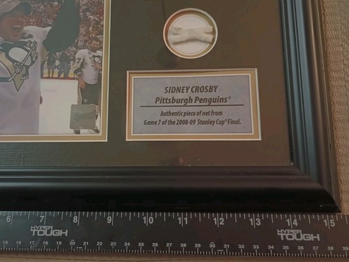 SIDNEY CROSBY - Pittsburgh Penguins - FRAMED PLAQUE w/Game 7 Piece Of ...