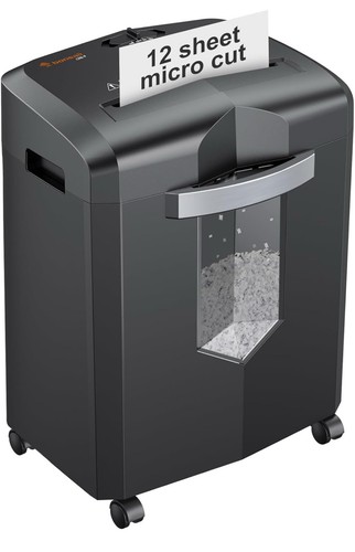 Bonsaii 12-Sheet Micro Cut Paper Shredder, Heavy Duty Shredder for Home ...