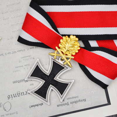WWII German Knights Cross of the Iron Cross oak leaves swords ...