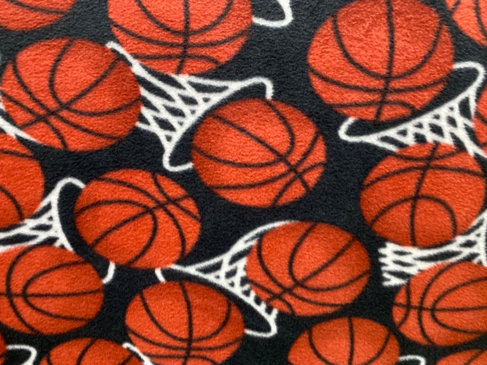 basketball fleece fabric 60" wide, sold by the yard! | eBay