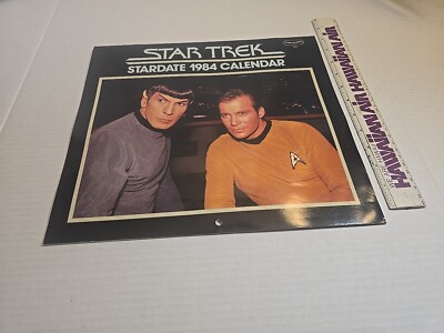 VINTAGE 1984 STAR TREK STARDATE CALENDAR EUC | eBay