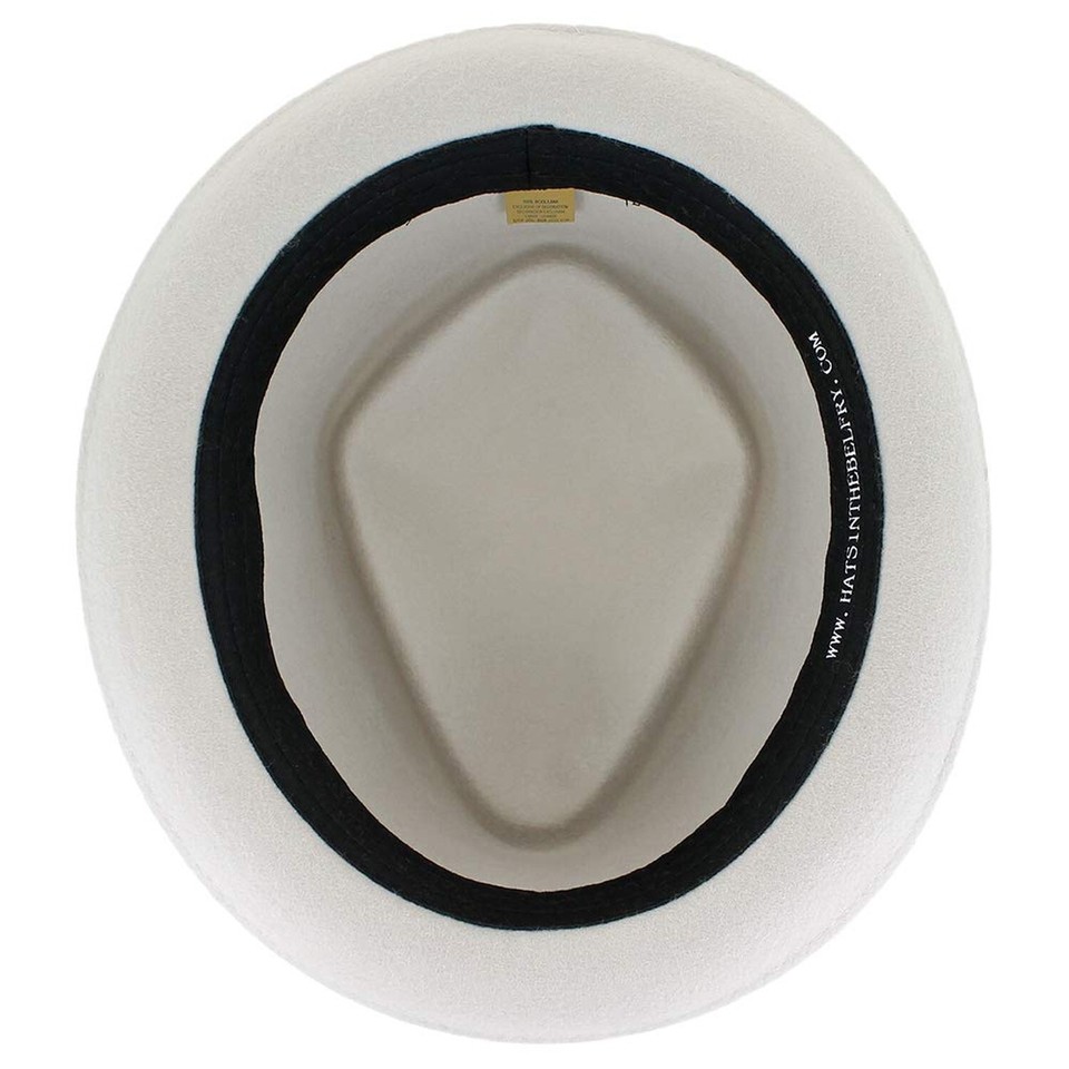 Belfry Crushable Porkpie Fedora Hat Men's Vintage Style 100% Pure Wool in Bla... | eBay