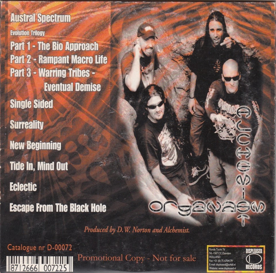 Alchemist – Organasm CD 2000 PROMO METAL | eBay
