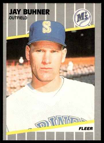 1989 Fleer Baseball Card Jay Buhner Seattle Mariners #542 | eBay