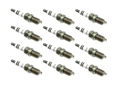 Set of 12 Spark Plug (OEM) BOSCH FR-8-DPP-33+ (7422) for Mercedes-Benz ...