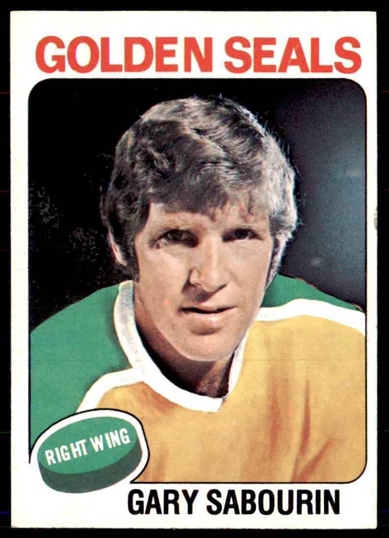 1975-76 Topps Gary Sabourin California Golden Seals #299 | eBay