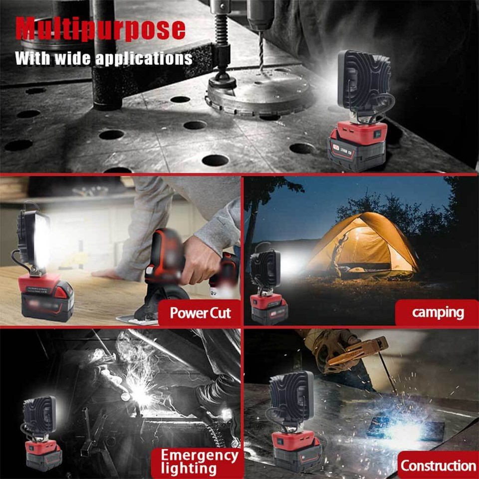 For Milwaukee 18V LED Light Work Light Flash Light Torch - Li-ion M18 ...