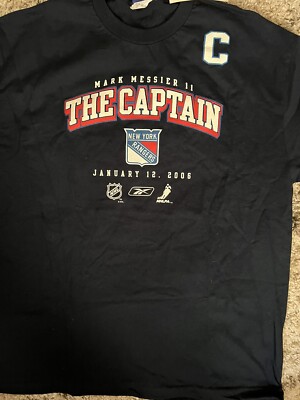 NY RANGERS MARK MESSIER SHIRT XL RETIREMENT 1/12/2006 NHL HOCKEY ...