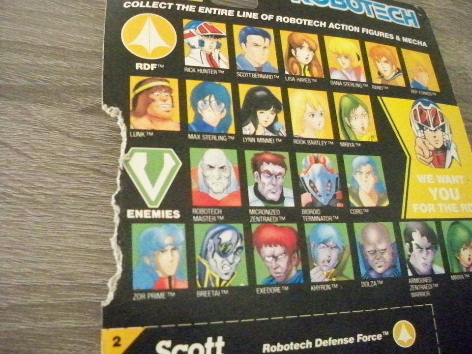 Robotech Defense Force Scott Bernard 1992 Harmony Gold ROUGH SHAPE | eBay