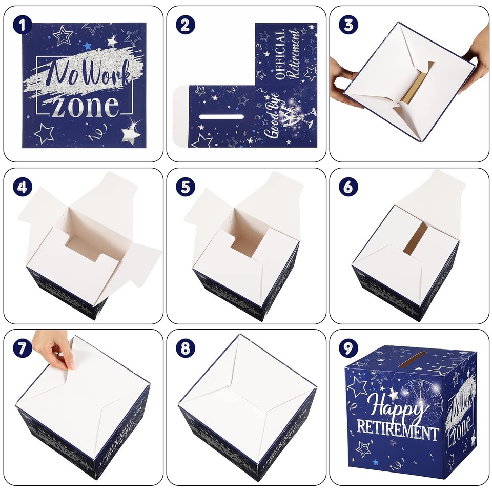 51 Pcs Retirement Card Box Happy Retirement Party Favors Well Wish and ...