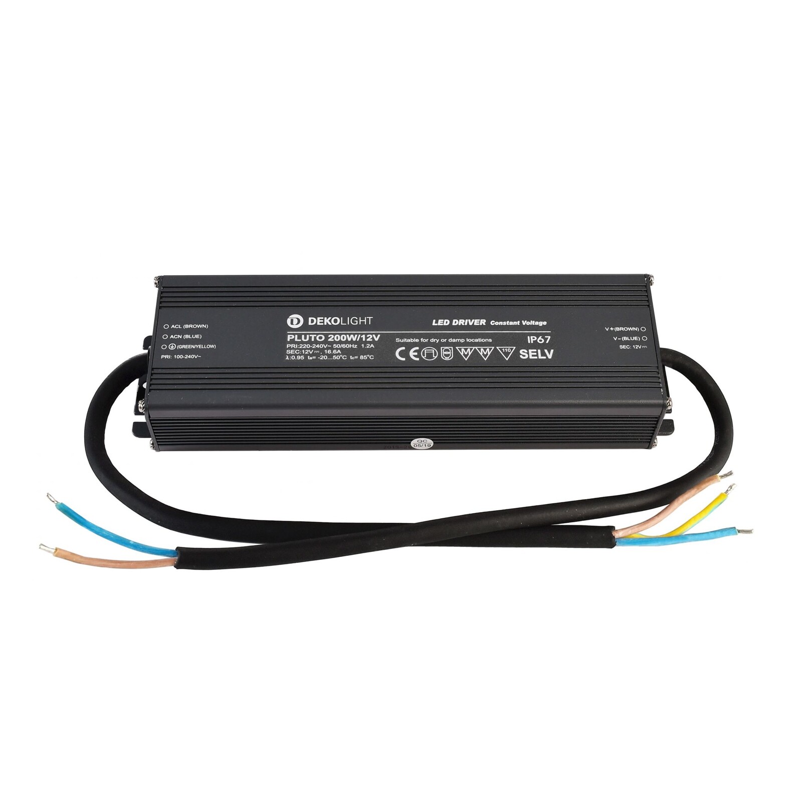 outdoor Led Trafo 230V auf 12V DC IP65/67 Vorschaltgerät Transformator ...