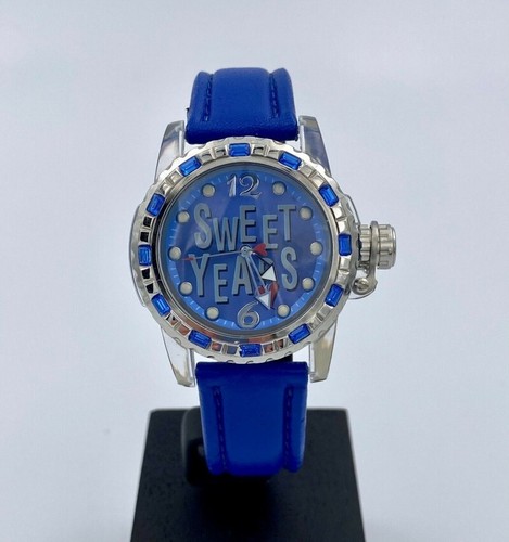 Watch Sweet Year Blue Love Gift Idea Watches Glitters Watch Strap Real ...