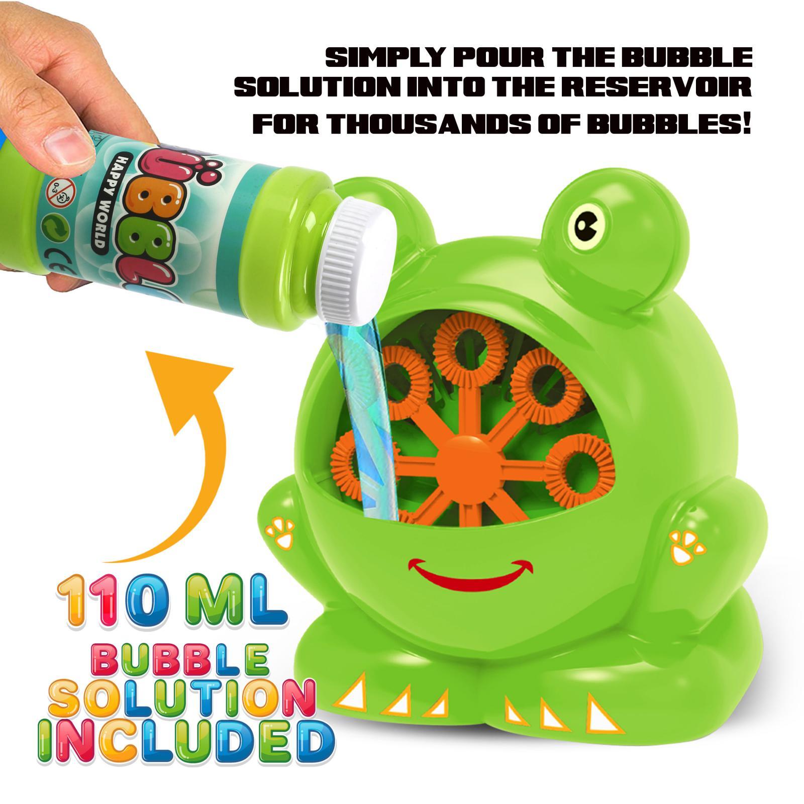 Kids Bubbles Maker Machine Garden Outdoor Automatic Blower Frog Toy Party Gift | eBay