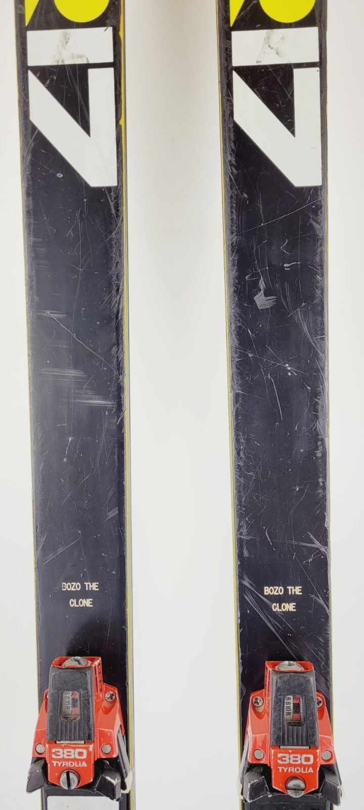 Vtg Rare Dynamic VR17 Equipe 203cm Skis w/ Tyrolia 380 Binding Parts | eBay