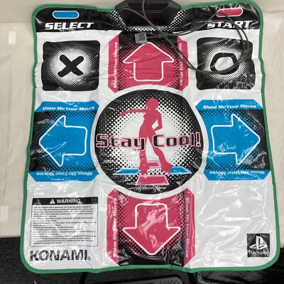 Konami Wired Stay Cool Dance Pad Mat Playstation PS1 PS2 | eBay