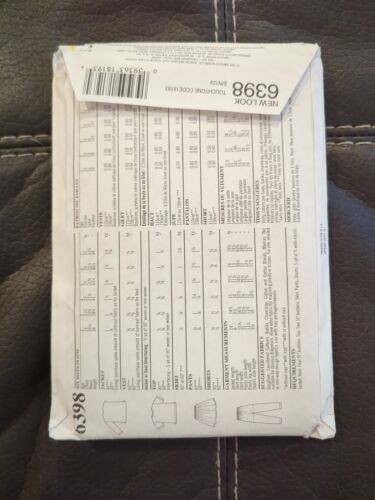 1995 New Look 6398 VTG Sewing Pattern Jacket Vest Lot 6 in 1 Size 2 - 7 ...