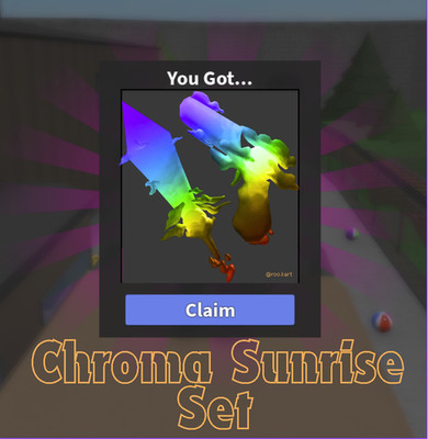CHROMA SUNSET & SUNRISE SET ☀️ GODLY MM2 || Roblox Murder Mystery 2 ...