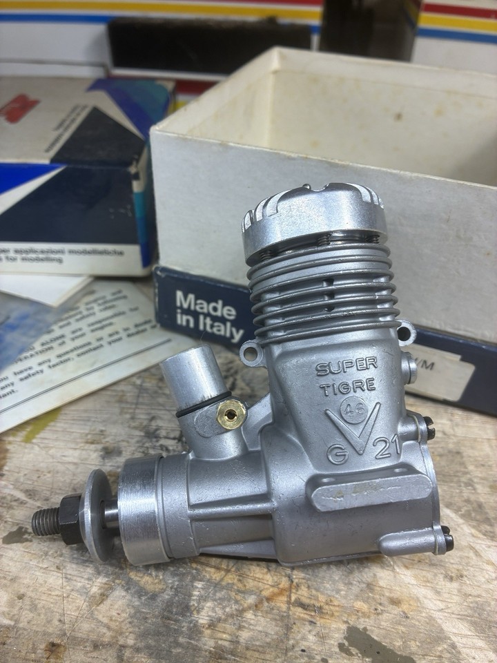 NIB Supertigre G21/46 Control Line Stunt Model Airplane Engine | eBay