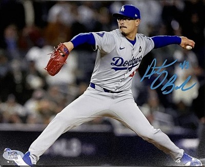 ANTHONY BANDA DODGERS SIGNED 8X10 2024 WORLD SERIES PITCHING PHOTO PSA ...