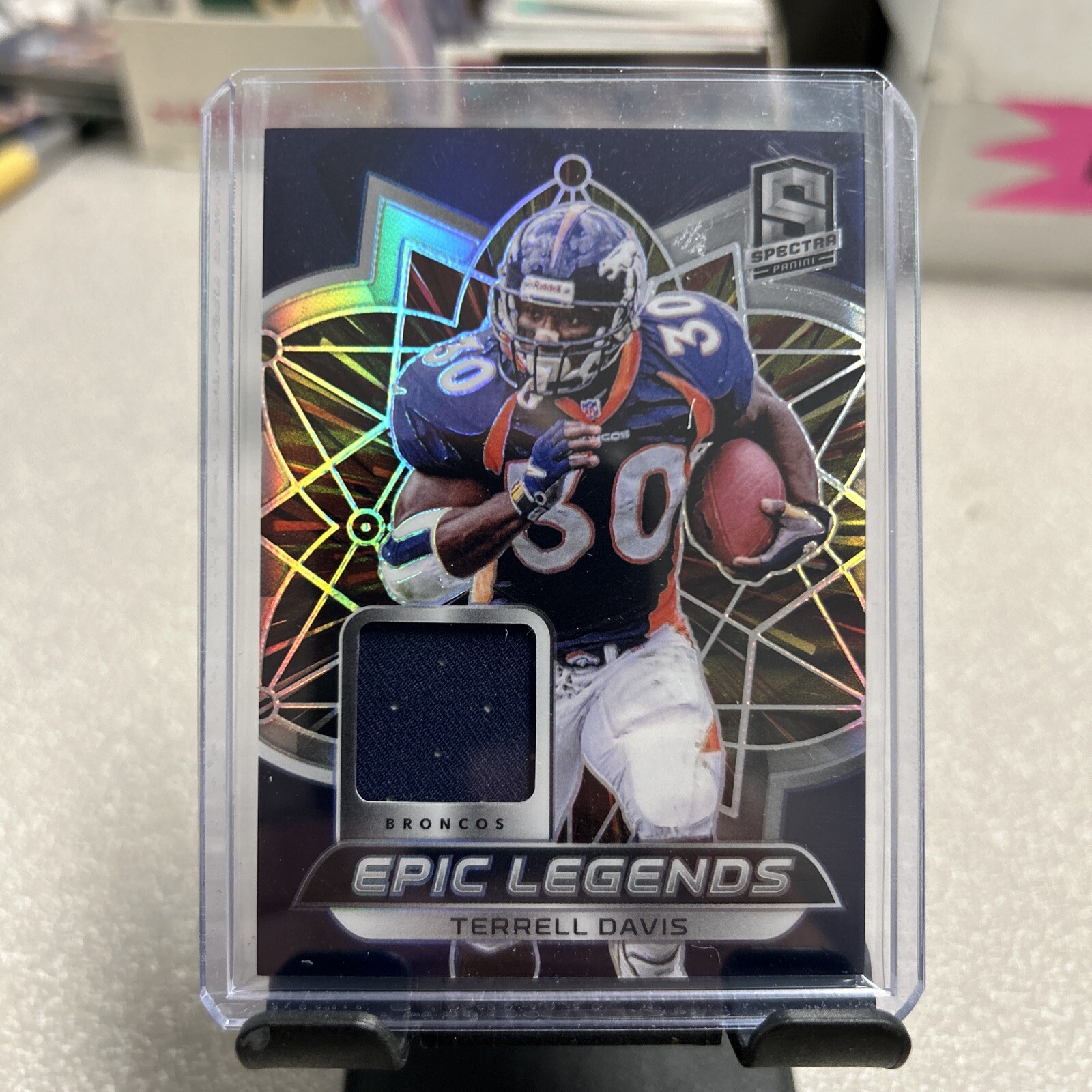 TERRELL DAVIS 2021 PANINI SPECTRA EPIC LEGENDS HYPER PATCH /75 DENVER ...