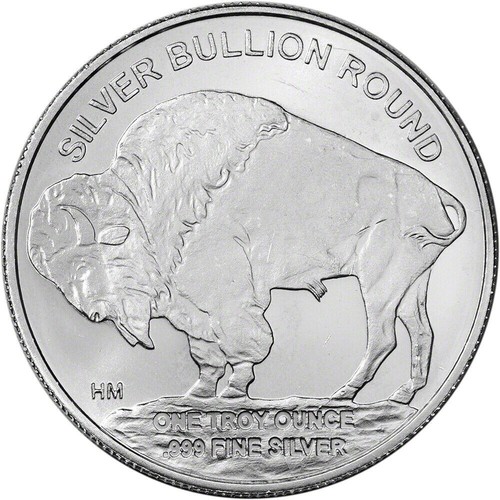 1 oz. Highland Mint Silver Round 2022 Buffalo Design .999 Fine - GEM BU ...