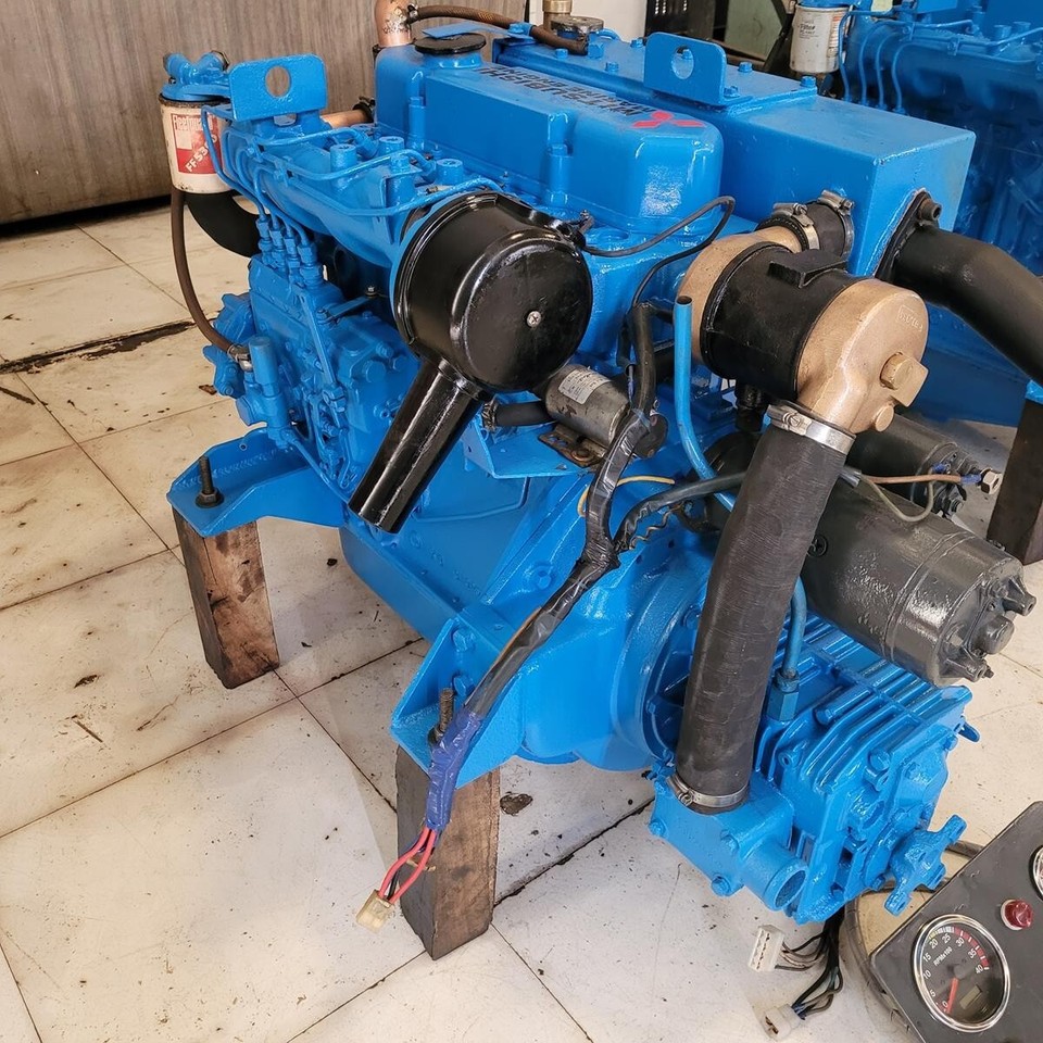 Mitsubishi S4-E2 70 hp marine Keel cooled diesel eng lifeboat Used ...