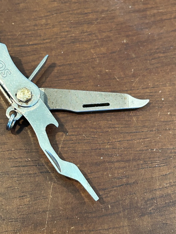 SOG CROSSGRIP SMALL MULTI TOOL PLIERS KNIFE & Leather Pouch C1039 | eBay