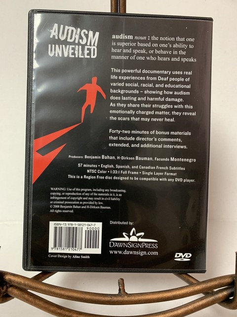 Audism Unveiled DVD 2008 RARE Deaf Documentary Benjamin Bahan H-dirksen ...
