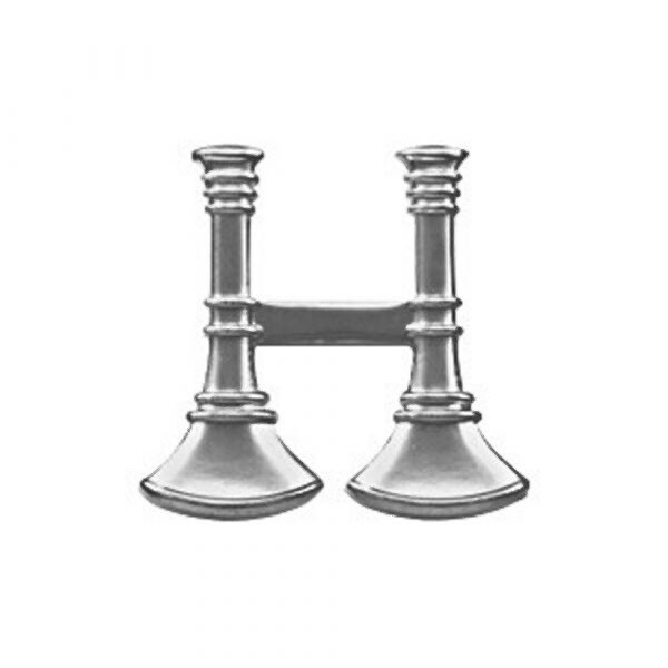 Fire Dept 2 Bugles Silver Pair Collar Pins Rank Insignia Captain FD VFD ...