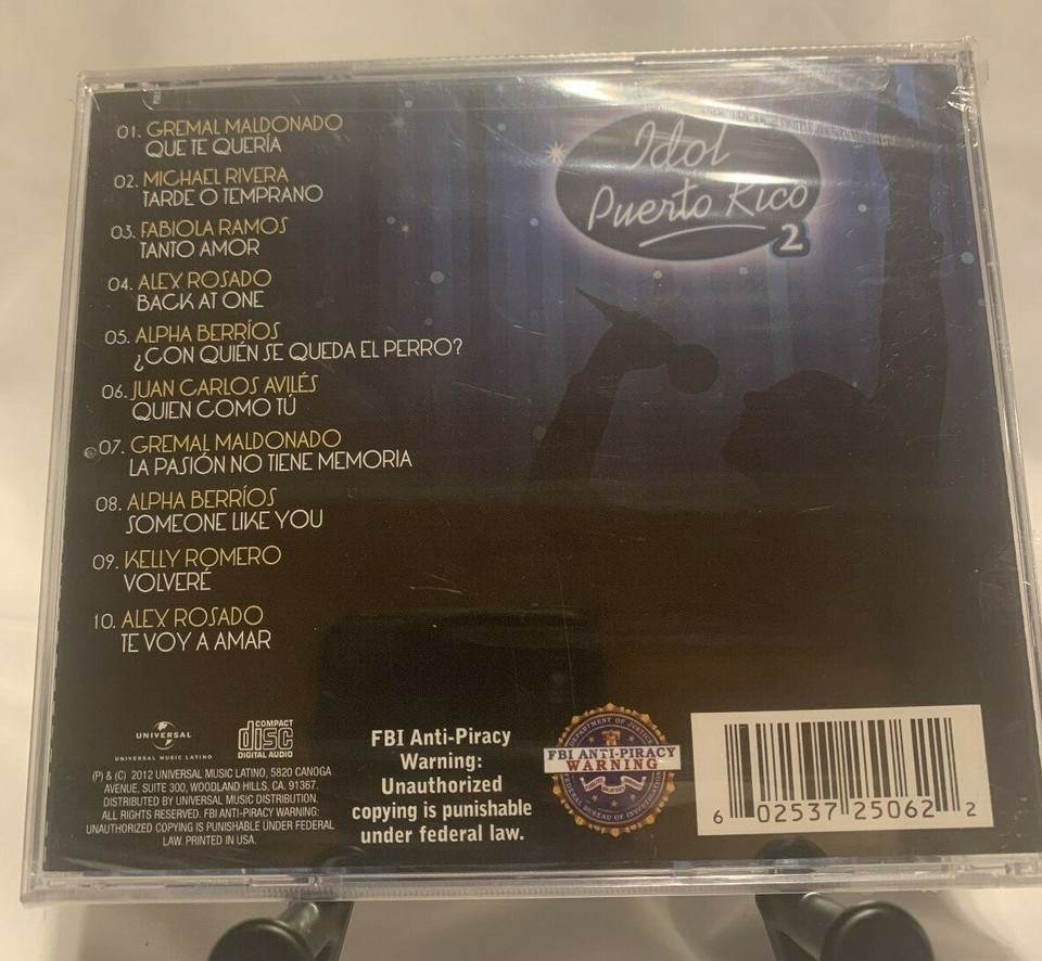Idol Puerto Rico Vol 2 Best CD Universal Gremal Maldonado 602537250622 ...