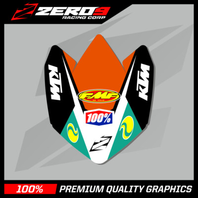 KTM SX-SXF 013-015 EXC-EXCF 2014-2016 FRONT FENDER DECAL MOTOCROSS ...