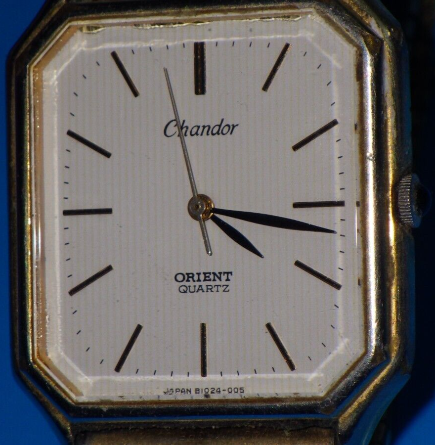 RARE Orient Quartz Chandor Vintage Men’s Watch Japan B1024-005 located ...