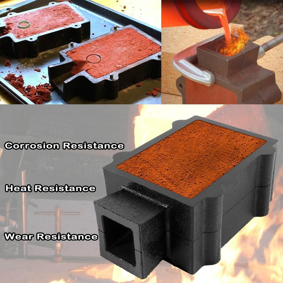 For Sand Casting Metal, Jewelry & Casting Tools Cast Iron Flask Mold ...
