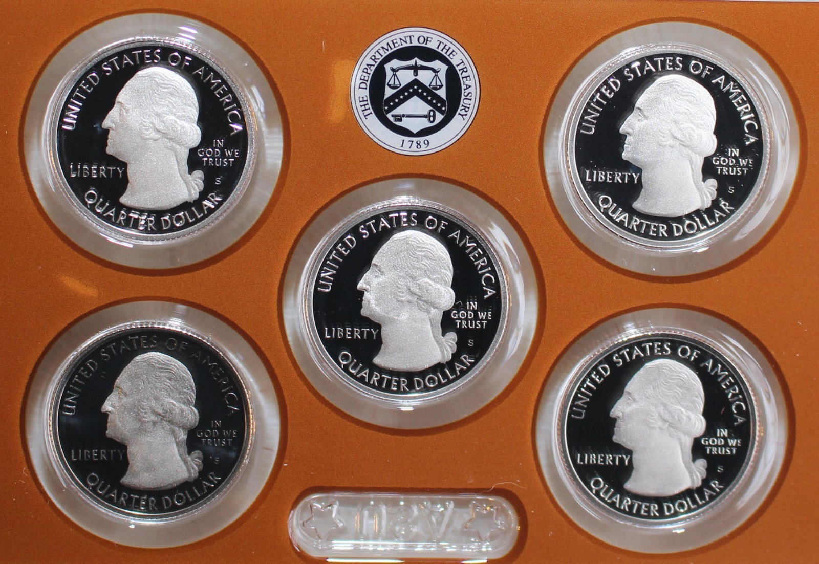 2019 S Proof America the Beautiful Quarters US Mint ATB 5 Coins Box and ...