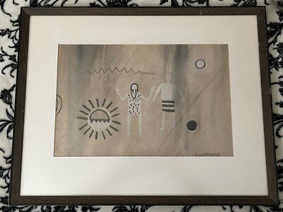 Original Native American Listed Artist Painting - Robert Draper (1938 ...