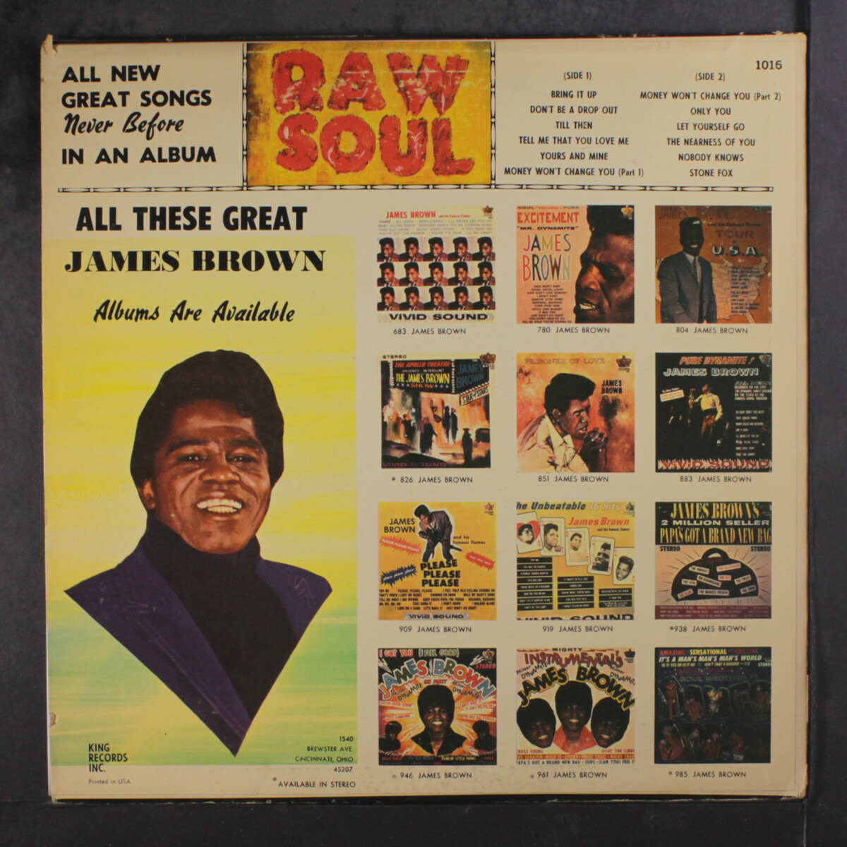 James Brown: Sings Raw Soul King Records (3) 12 " LP 33 RPM | eBay