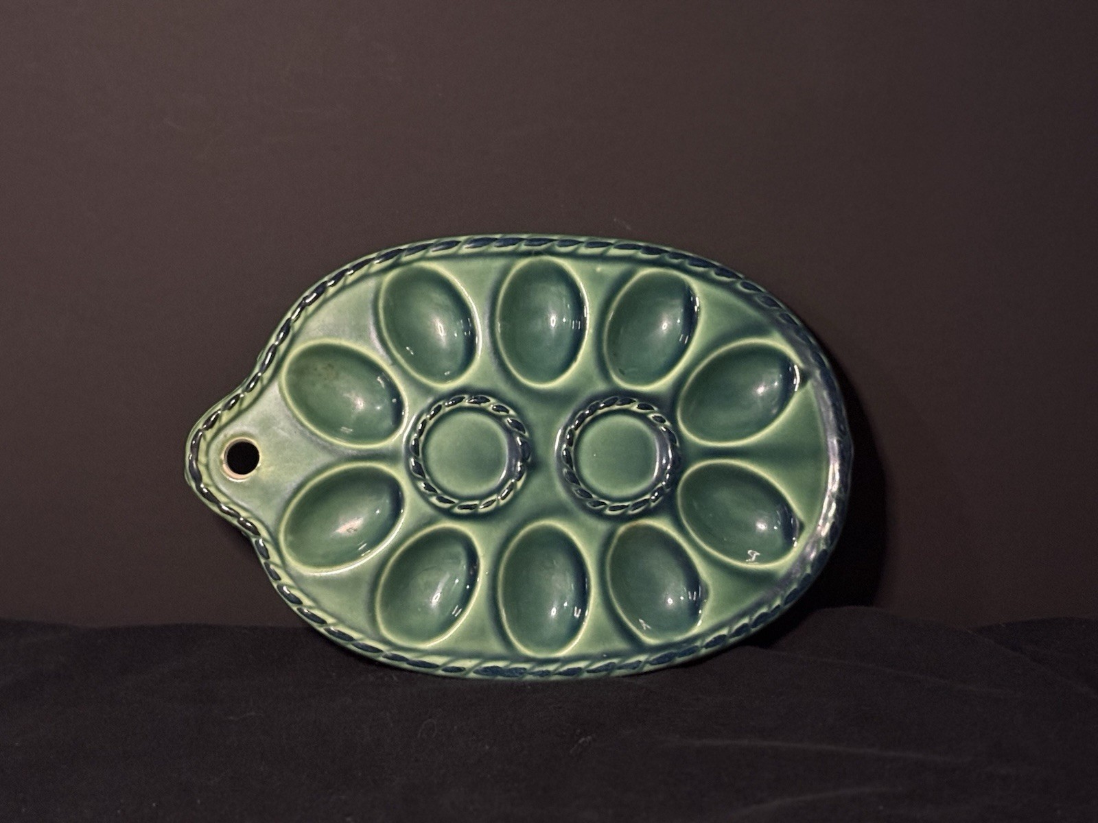 Vintage PWF Japan Deviled Egg Plate (Green) | eBay