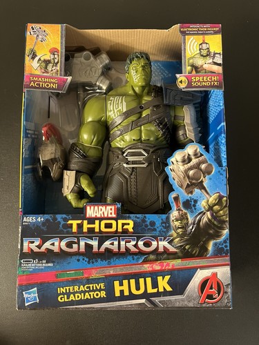 2017 Marvel Thor Ragnarok Interactive Gladiator Hulk Sound FX Smash ...