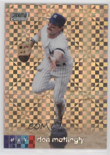 2020 Stadium Club Chrome X-Fractor Don Mattingly (Stadium Logo on Left ...