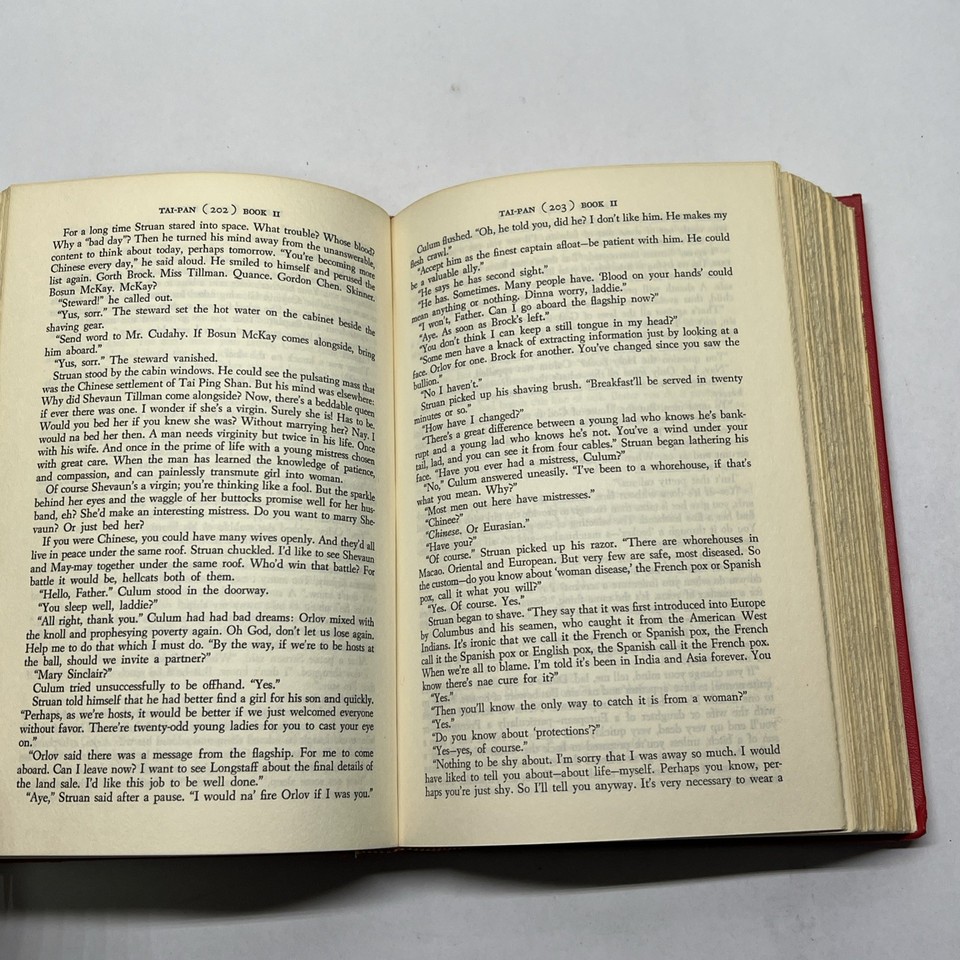 Tai-Pan Book A Novel of Hong Kong James Clavell 1966 Red Hardcover ...