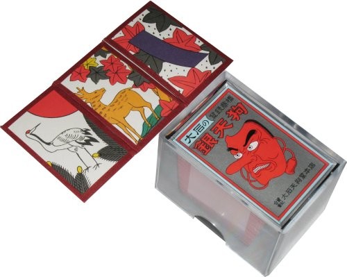 Hanafuda silver tengu red back Japanese Traditional Card game | eBay