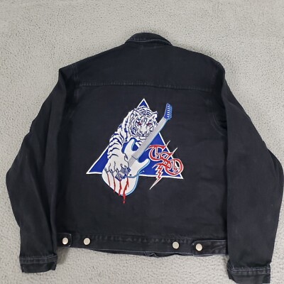 VINTAGE Trans Siberian Orchestra Jacket Mens Medium Black Music Band ...