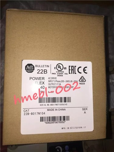 New Sealed 22B-B017N104 ALLEN BRADLEY PowerFlex 40 AC Drive 17A 5HP ...